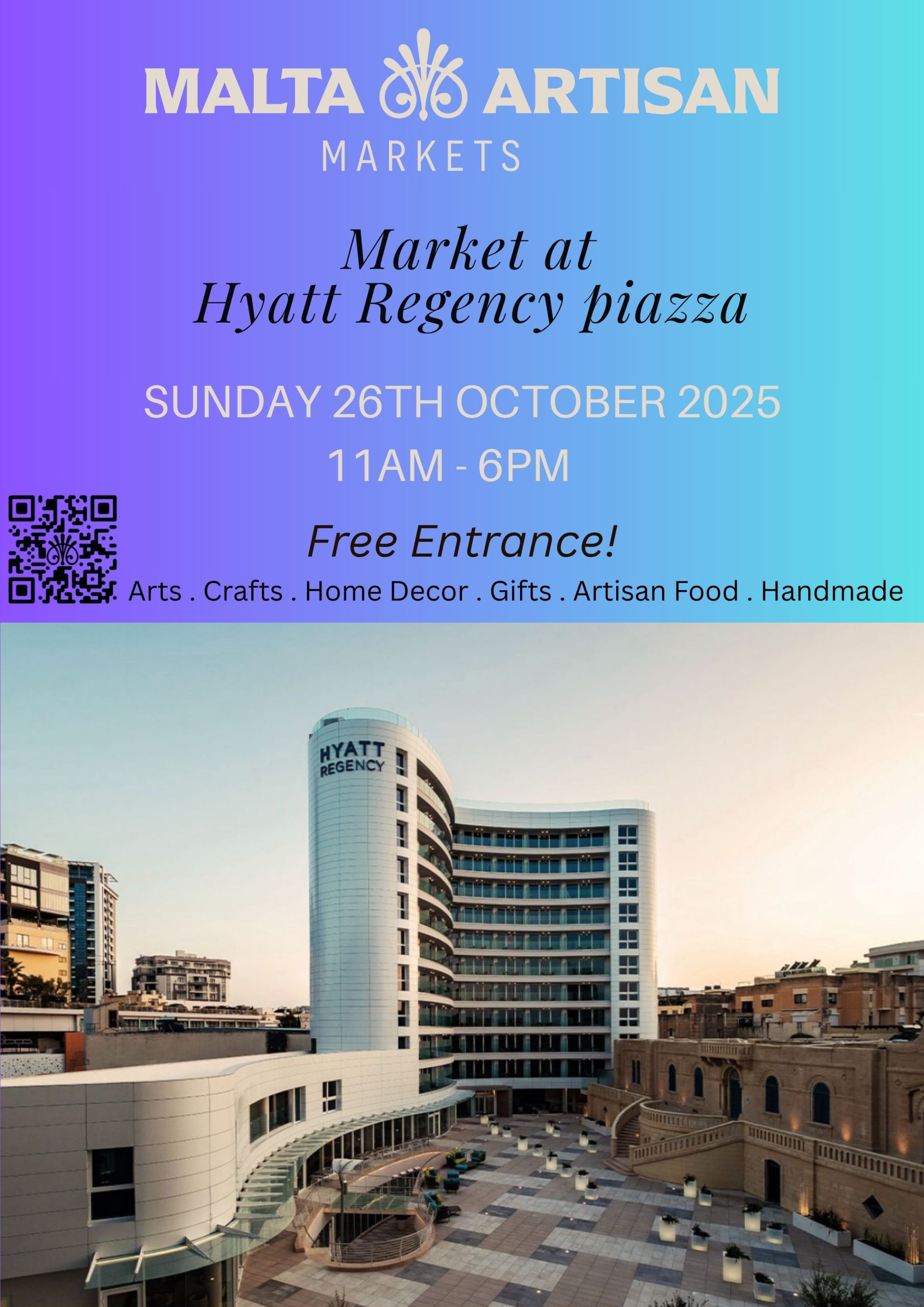 Malta Artisan Markets - Hyatt Regency, 26th October 2025 - Malta Baby ...